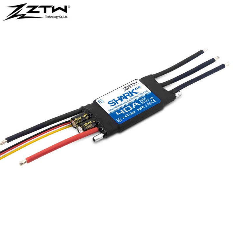 ZTW Shark G2 40A SBEC New 32-Bit Water Cooled Brushless RC Boat Marine ...